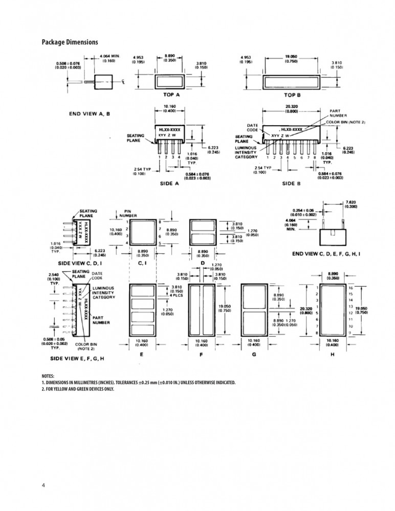HLMP-2550 datasheet page 4