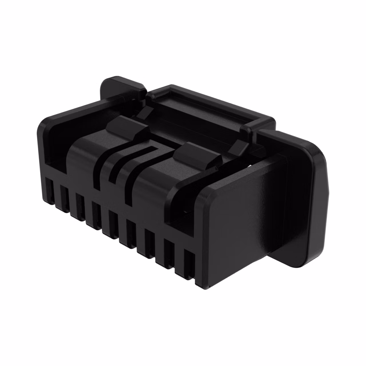 1.00mm Pitch, Rely-On Receptacle Crimp Housing, Single Row, Inner Positive Lock, 9 Circuits, Black for sale