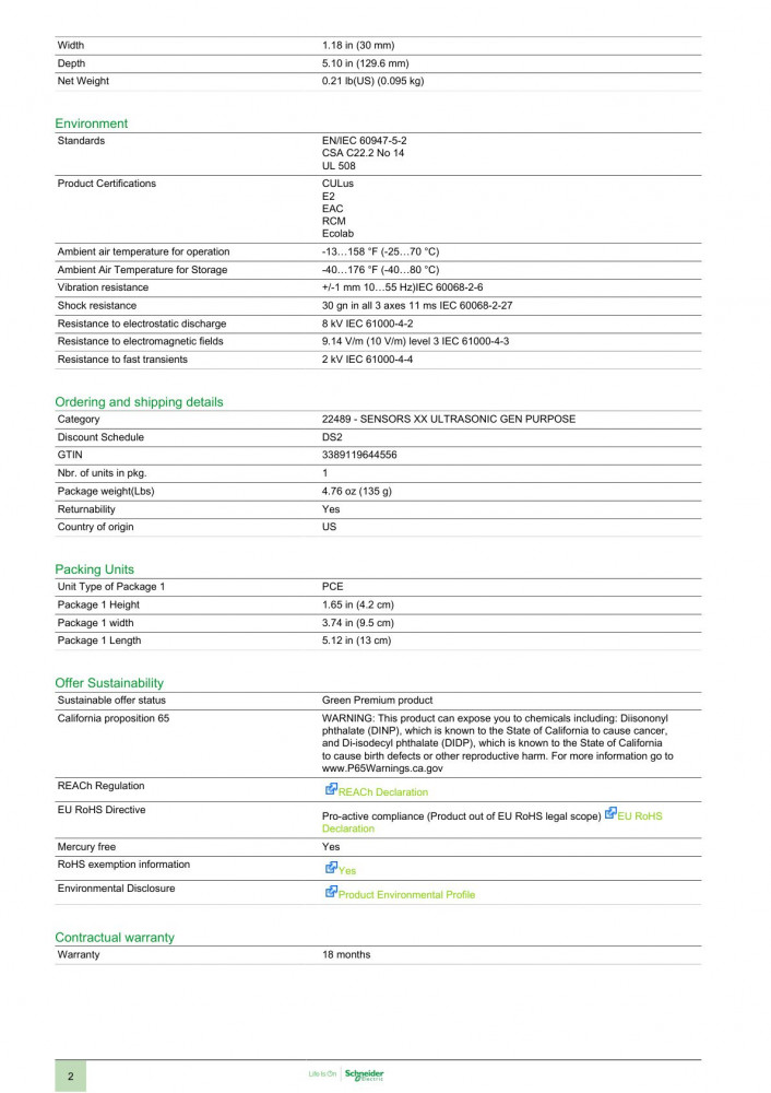 XXA30P1PM12 technical document page 2