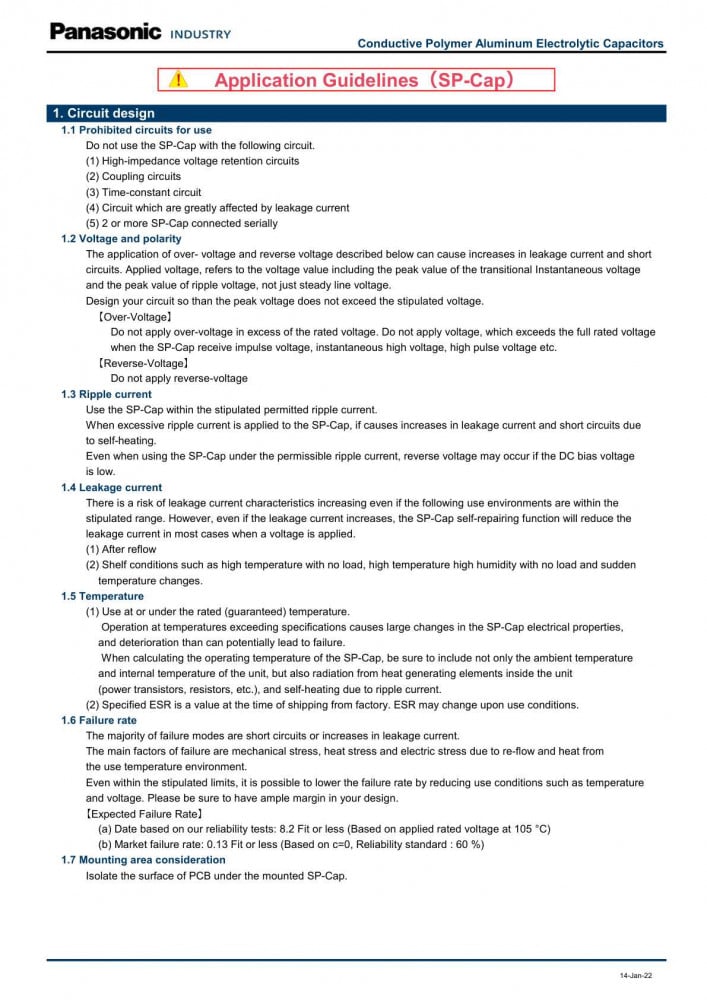 PANASONIC SX series document page 5