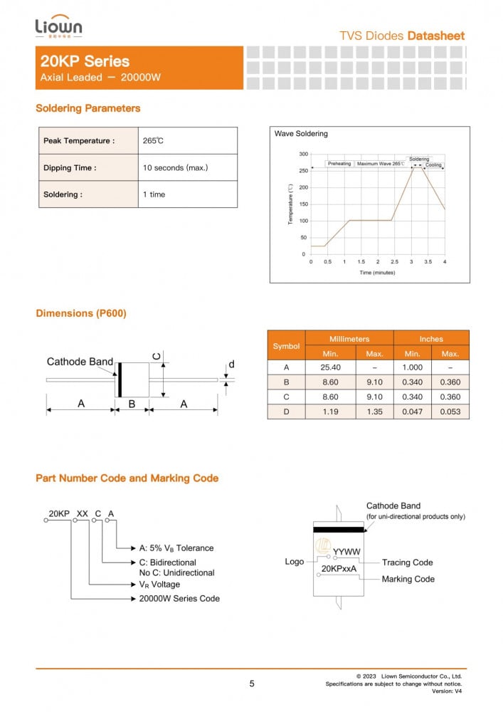 Liown 20KP series datasheet page 5