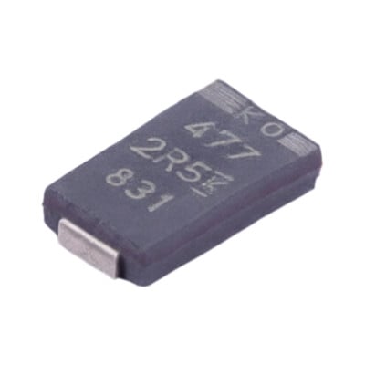 KEMET T598D477M2R5ATE006 Tantalum Polymer Capacitor