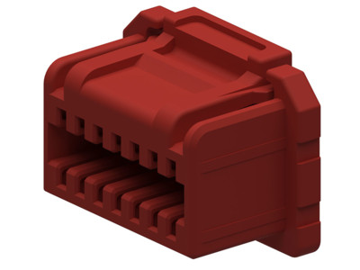 1.25mm Pitch, Micro-Lock Plus Receptacle Crimp Housing, Dual Row, Positive Lock, 36 Circuits, Red