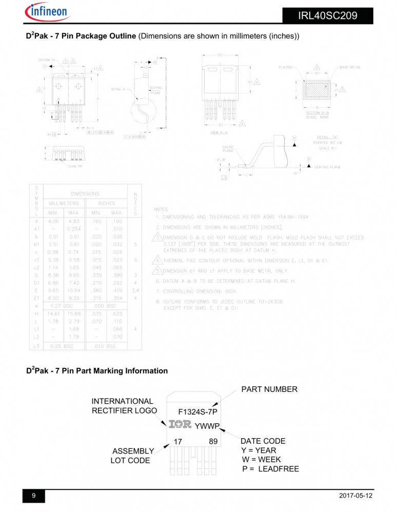 IRL40SC209 datasheet page 9