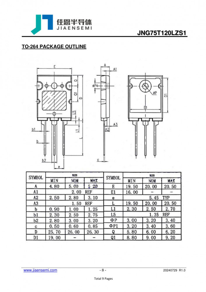 JNG75T120LZS1 datasheet page 8