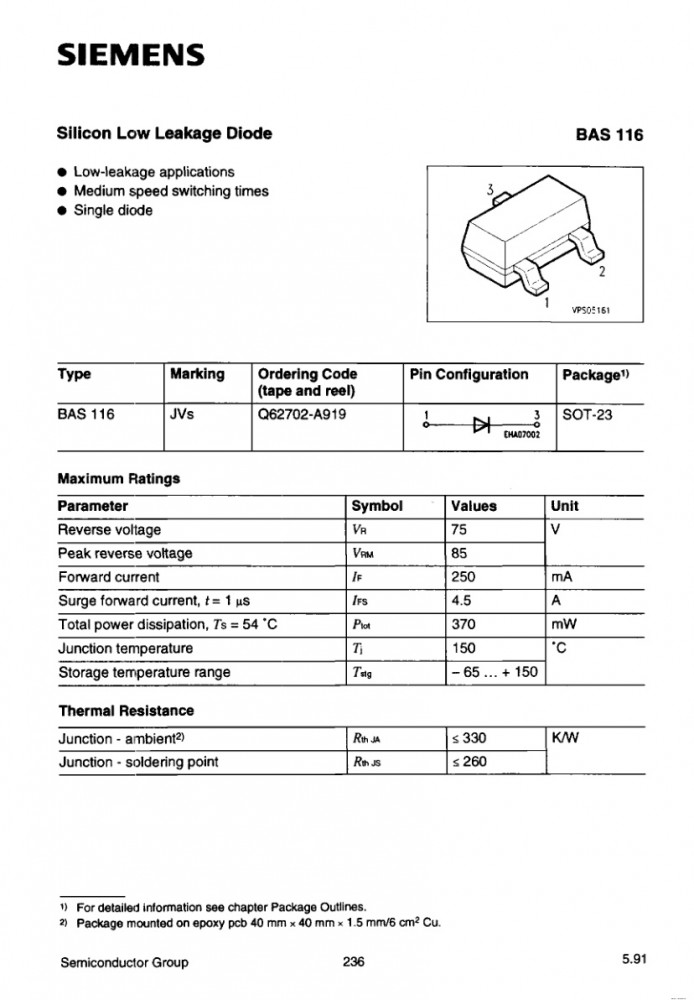 BAS 116 technical document page 1