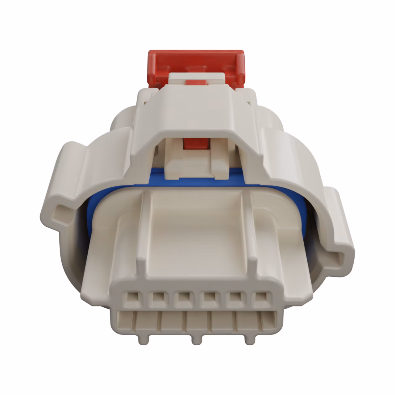Squba Sealed Receptacle Assembly with CPA, 1.80mm Pitch, Single Row, 6 Circuits, Natural for sale