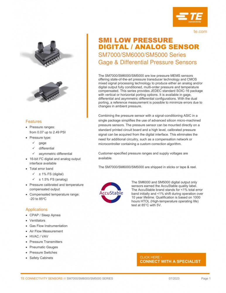 SM5391 technical document page 1