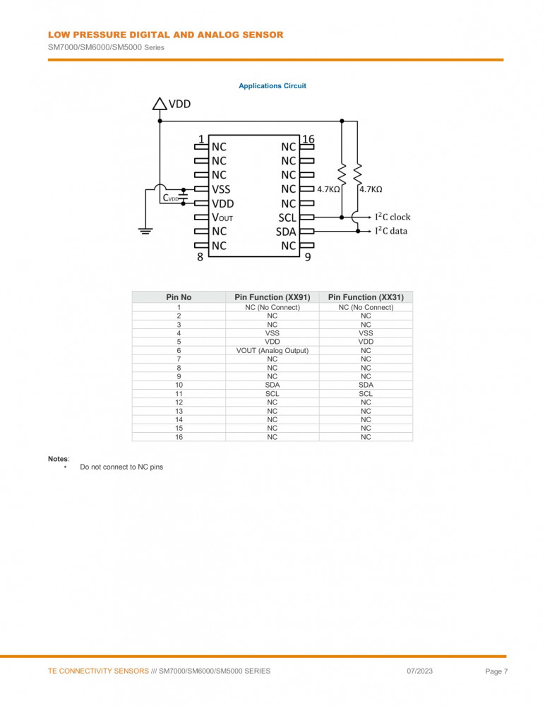 SM5391 technical document page 7