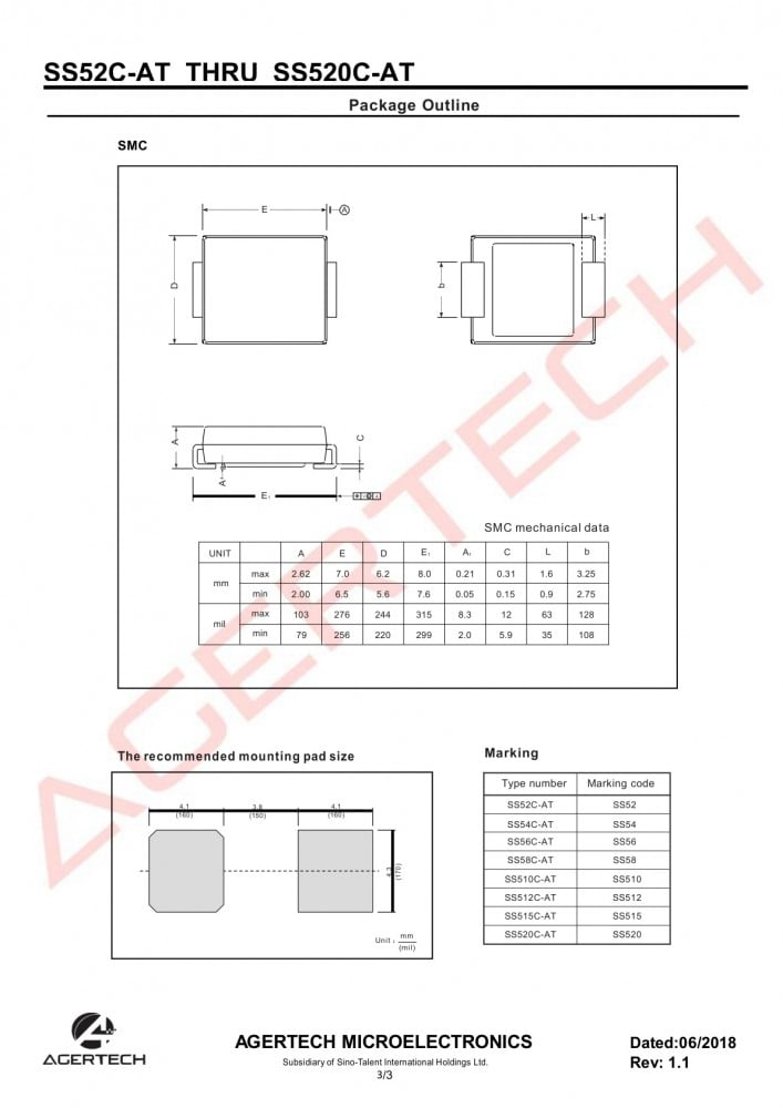 SS520CAT datasheet page 3