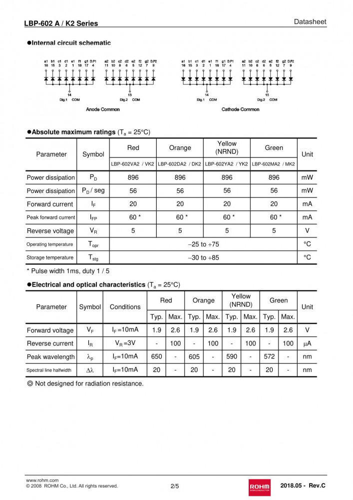 LBP-602MK2 datasheet page 2