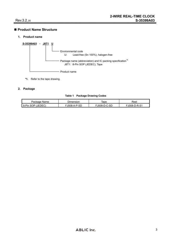 S-35399A03 datasheet page 3