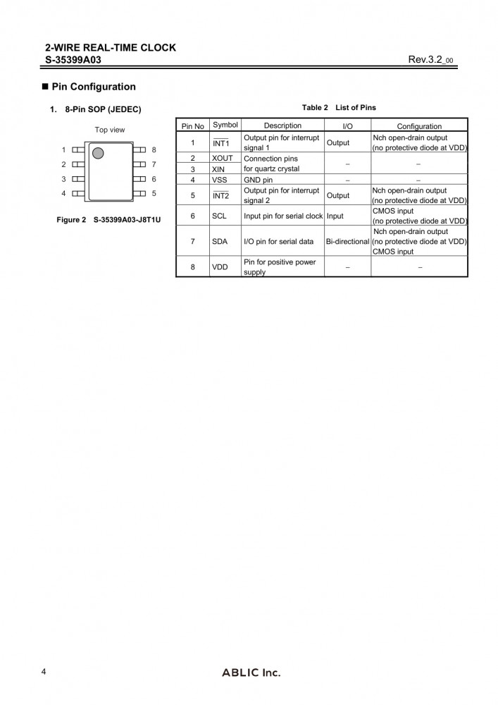 S-35399A03 datasheet page 4