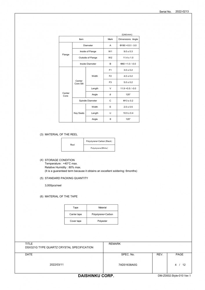 KDS 7AD01638A0G specification page 5
