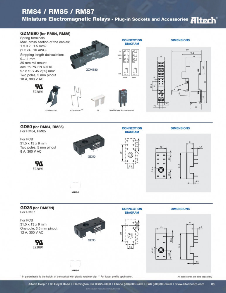 Altech RM84 technical document page 8