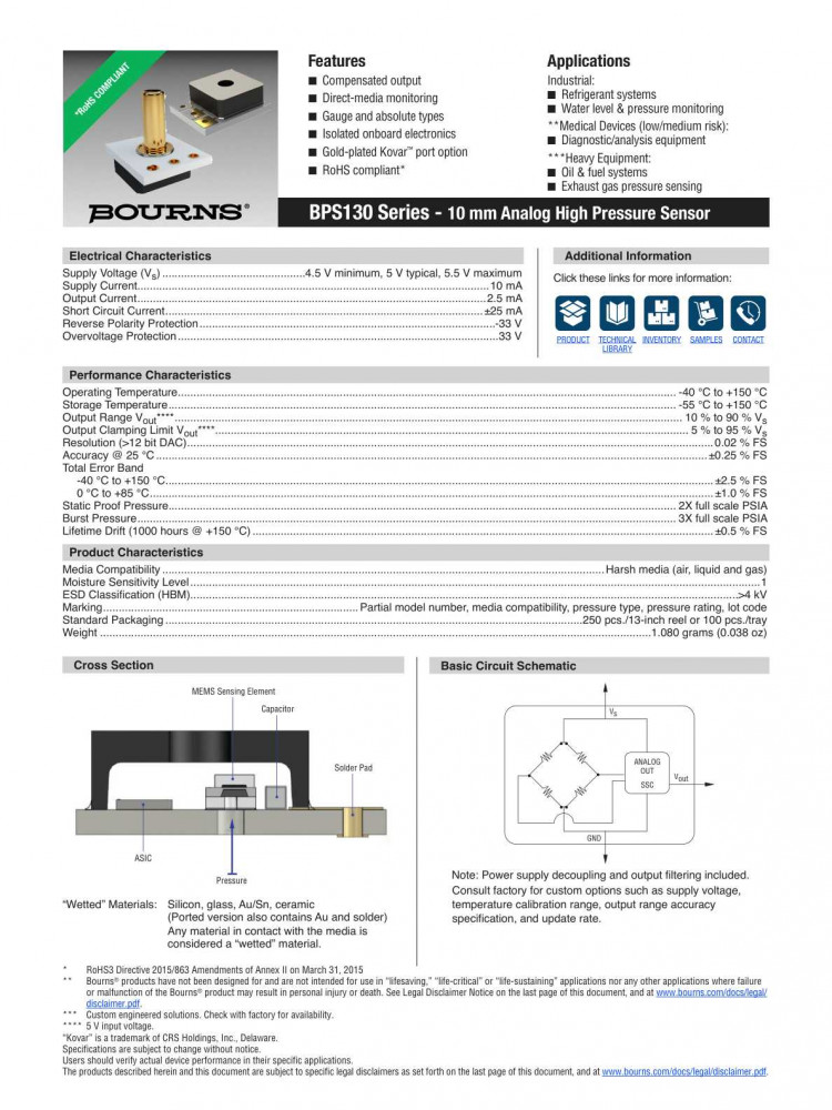 BPS130 datasheet page 1
