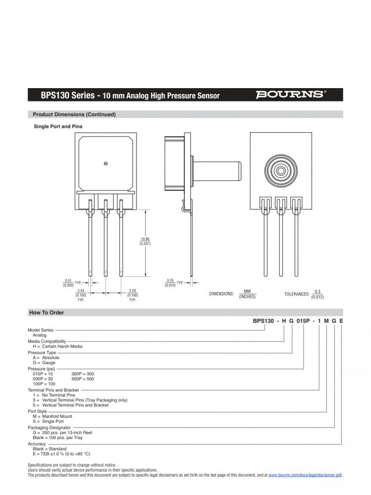 BPS130 datasheet page 3