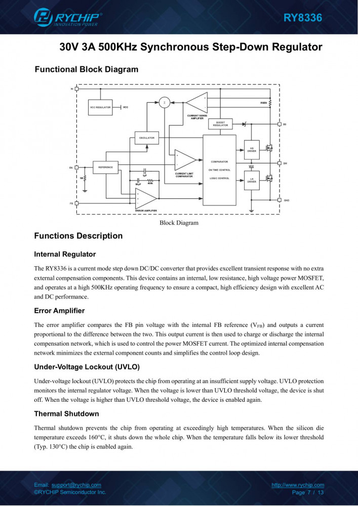RY8336 datasheet page 7