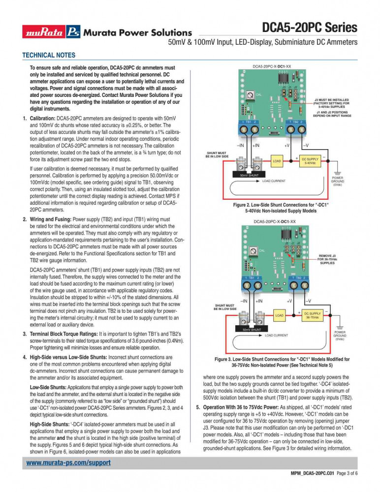 DCA5-20PC technical document page 3