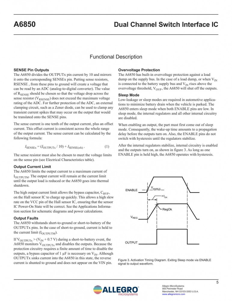 A6850 datasheet page 5