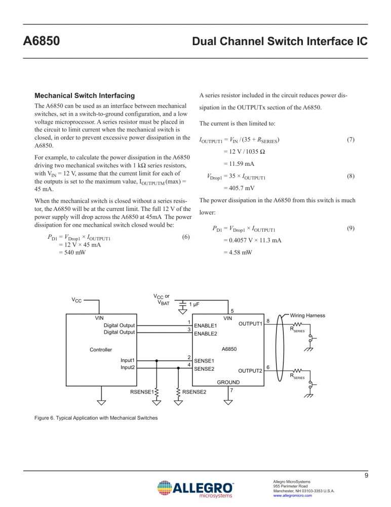 A6850 datasheet page 9