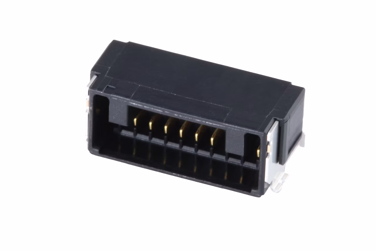 1.00mm Pitch, Rely-On PCB Header, Single Row, Right-Angle, Surface Mount, 0.38µm Gold (Au) Plating, Inner Positive Lock, 10 Circuits, Black for sale
