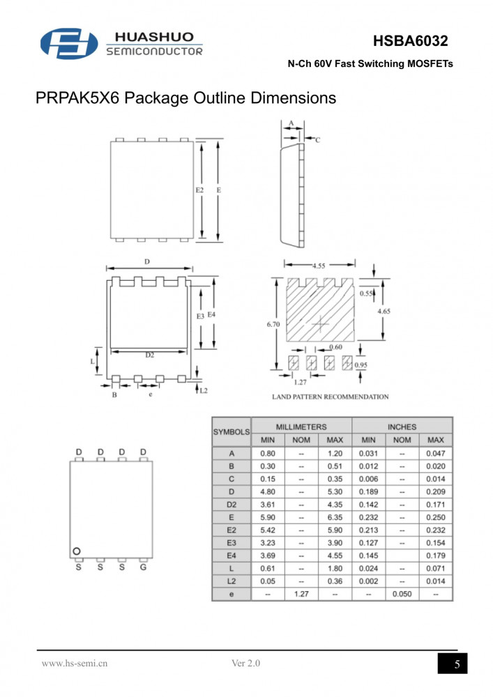HSBA6032 datasheet page 5
