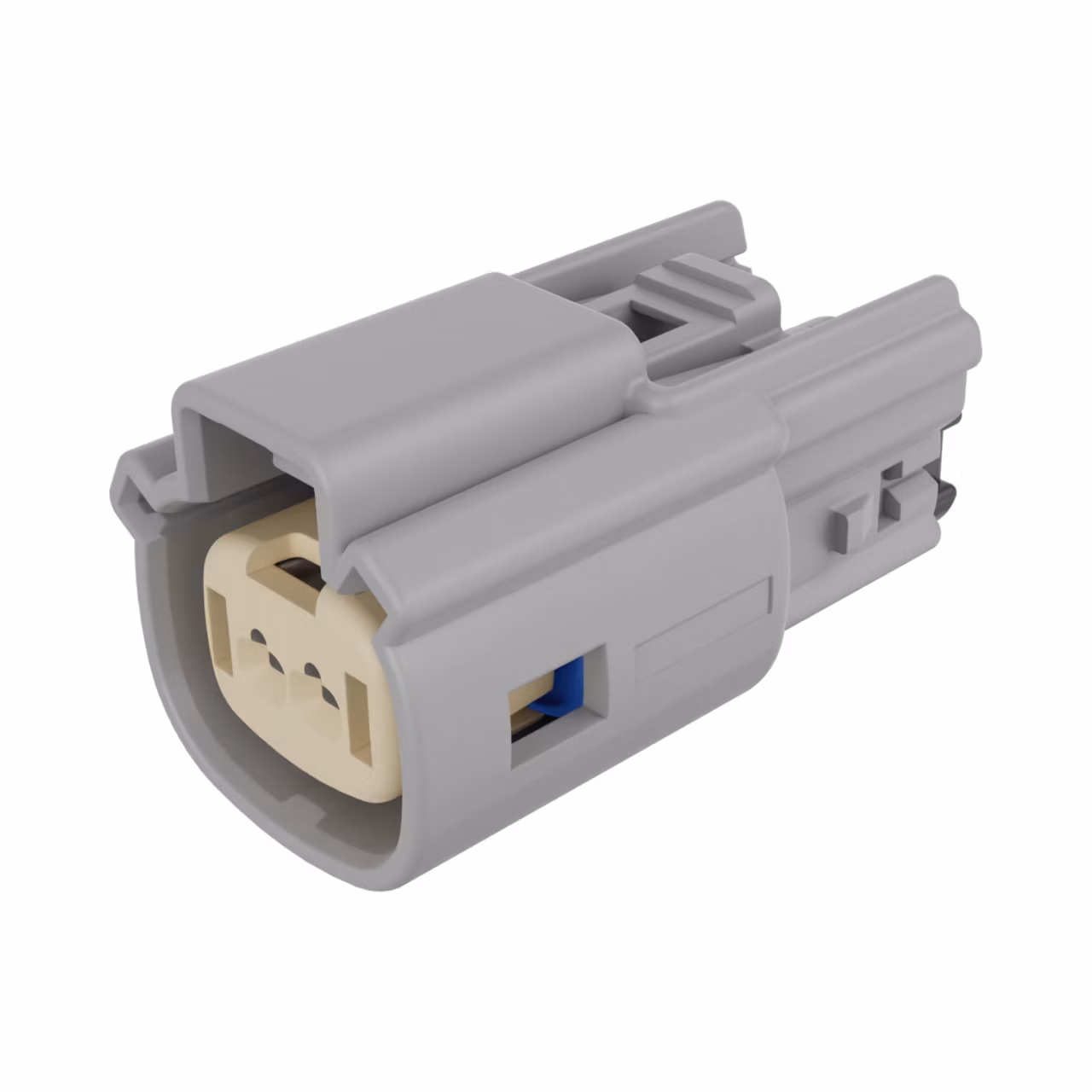 MX150 Mat-Sealed Female Connector Assembly, Single Row, 2 Circuits, Keying Option B, Light Gray for sale
