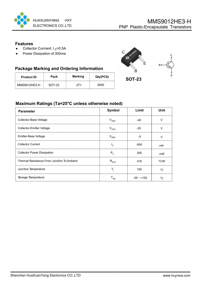 MMS9012HE3-H-HXY datasheet page 1