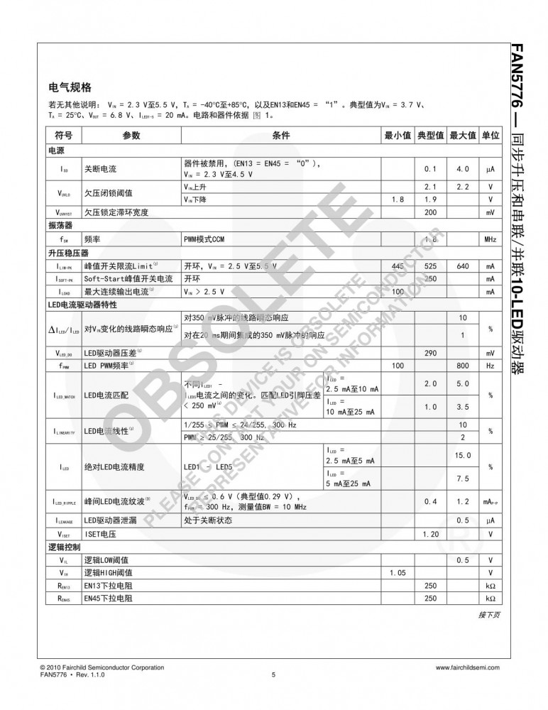 FAN5776 datasheet page 6