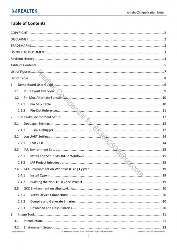 Ameba-ZII DEV manual page 5