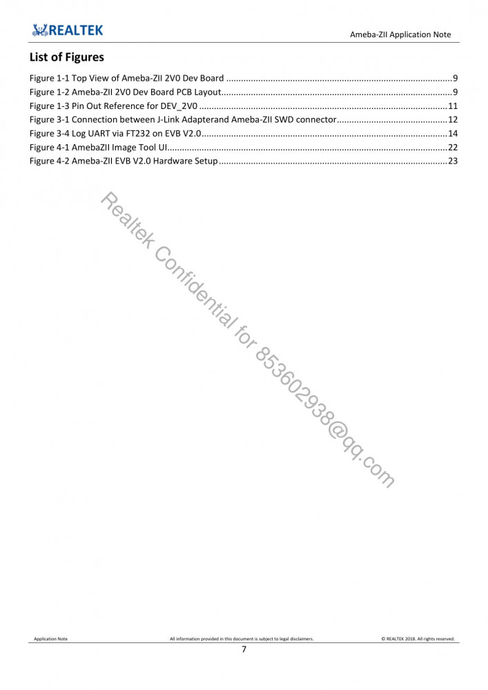 Ameba-ZII DEV manual page 7