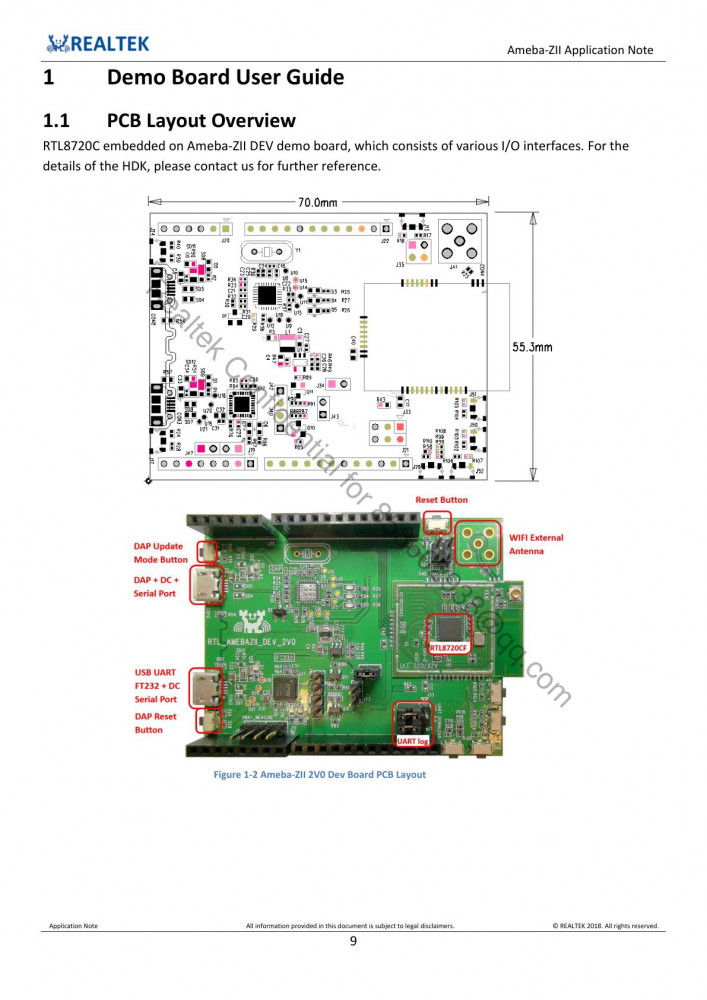 Ameba-ZII DEV manual page 9