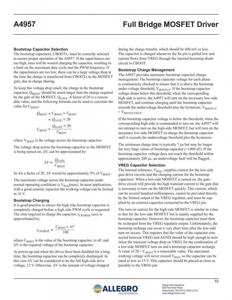 A4957SESTR-T datasheet page 10