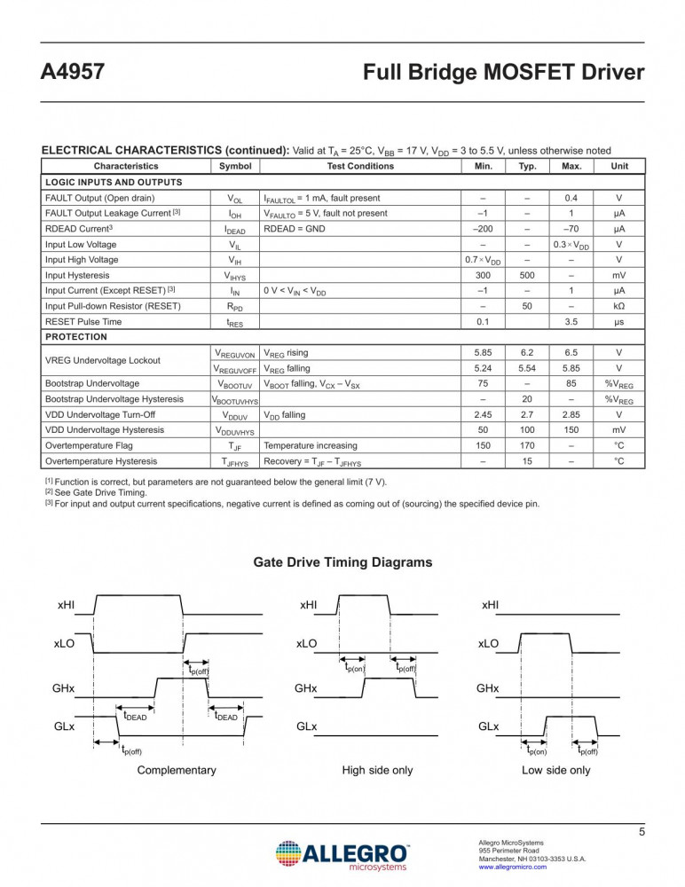 A4957SESTR-T datasheet page 5