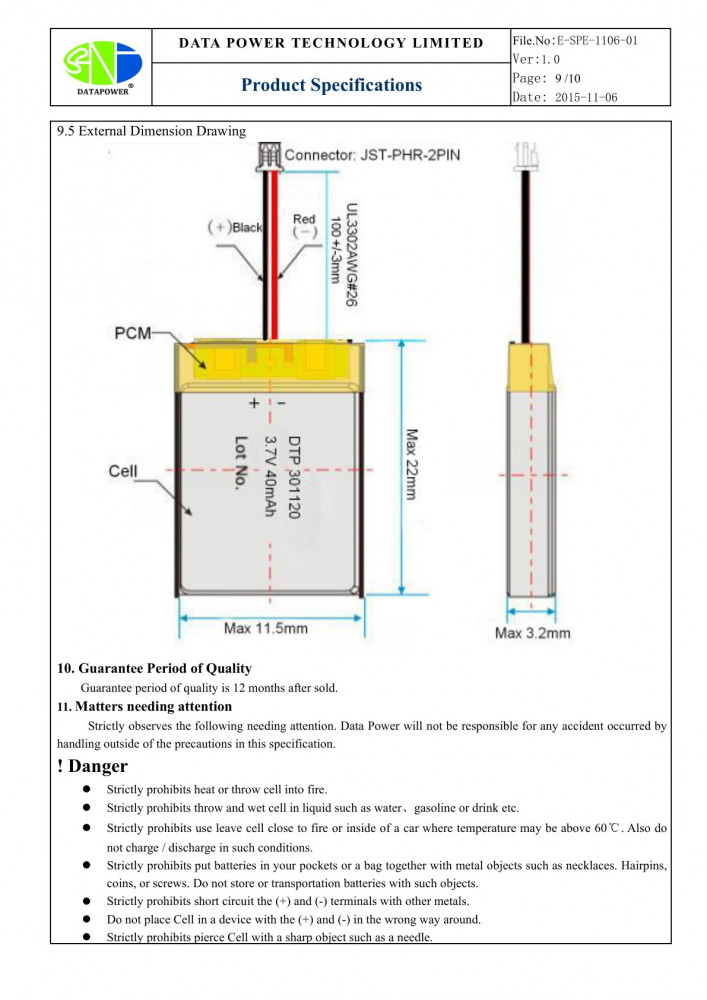 Technical document page 9