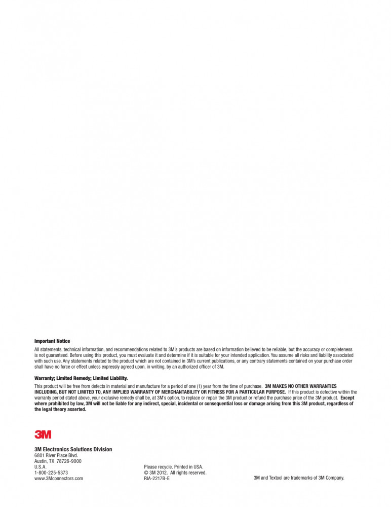 3M Textool laser diode socket dimensional reference