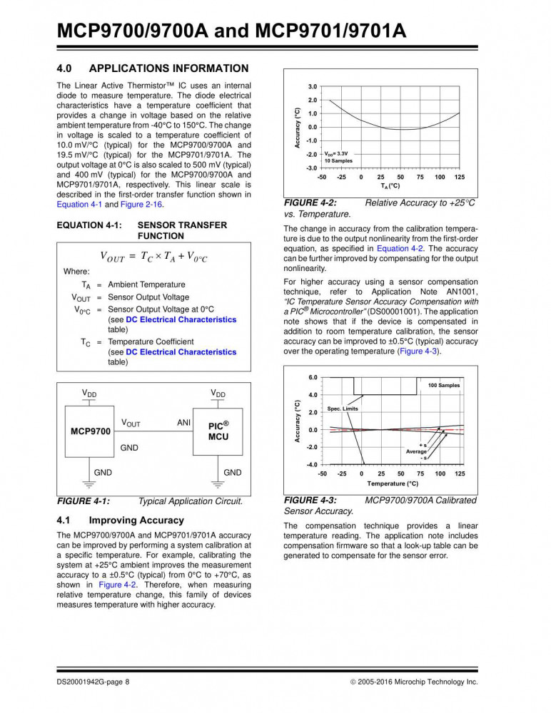 MCP9700T-H/LT technical document page 8