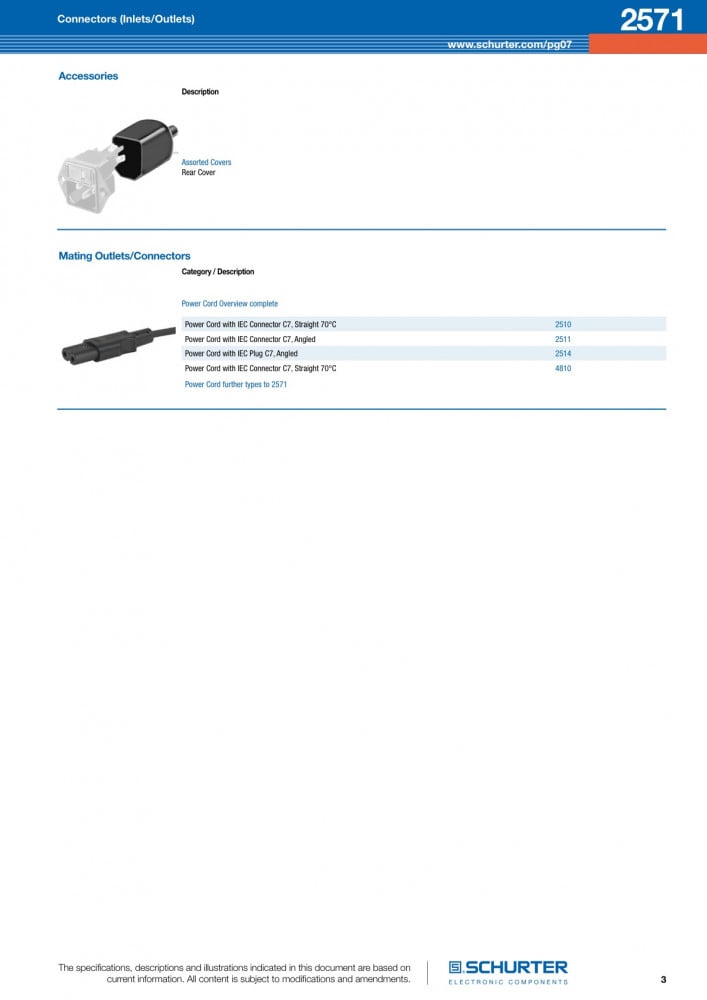 SCHURTER 6160.0005 technical document page 3