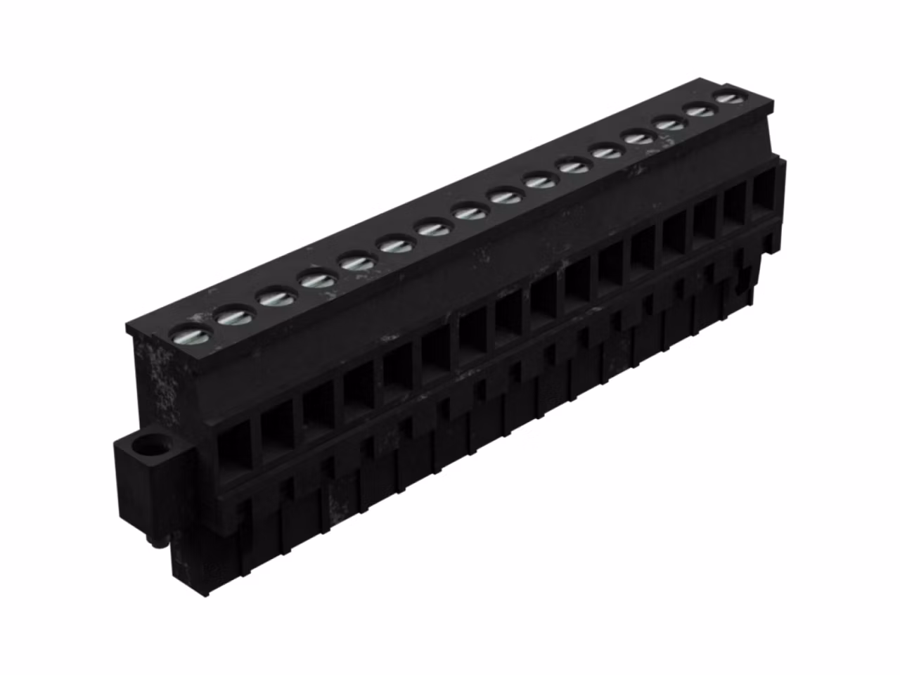 5.00mm Pitch Eurostyle Vertical Plug, with Retention Screws and Reverse Imprinting, Front Wire Entry, Black, 16 Circuits for sale