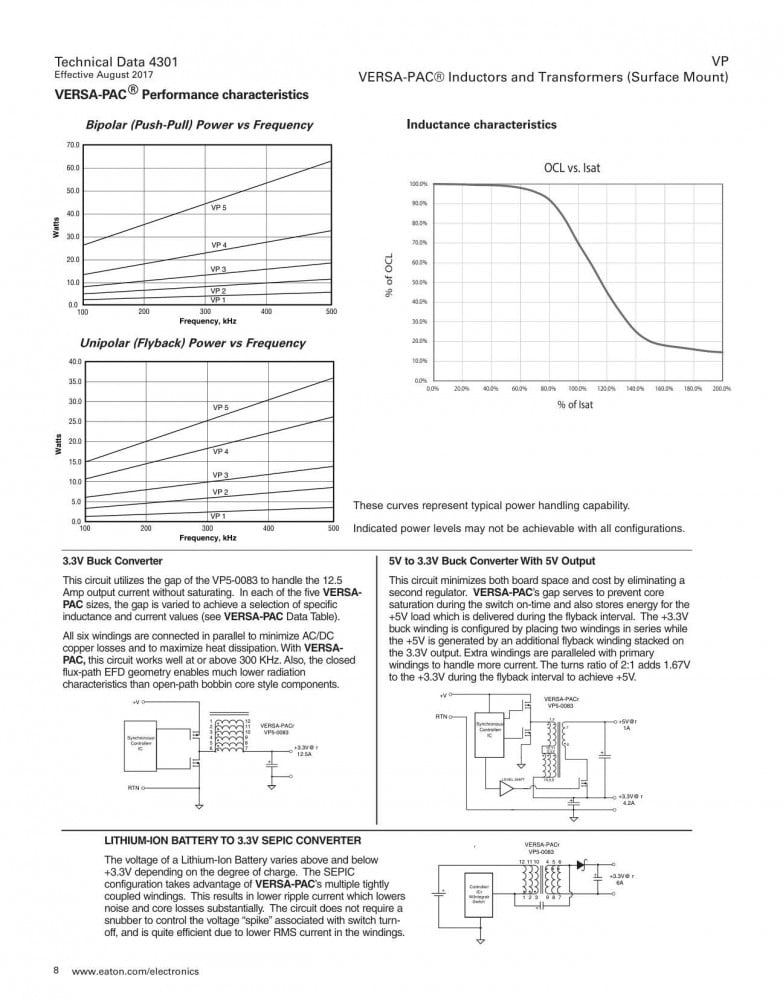 EATON VERSA-PAC datasheet page 8