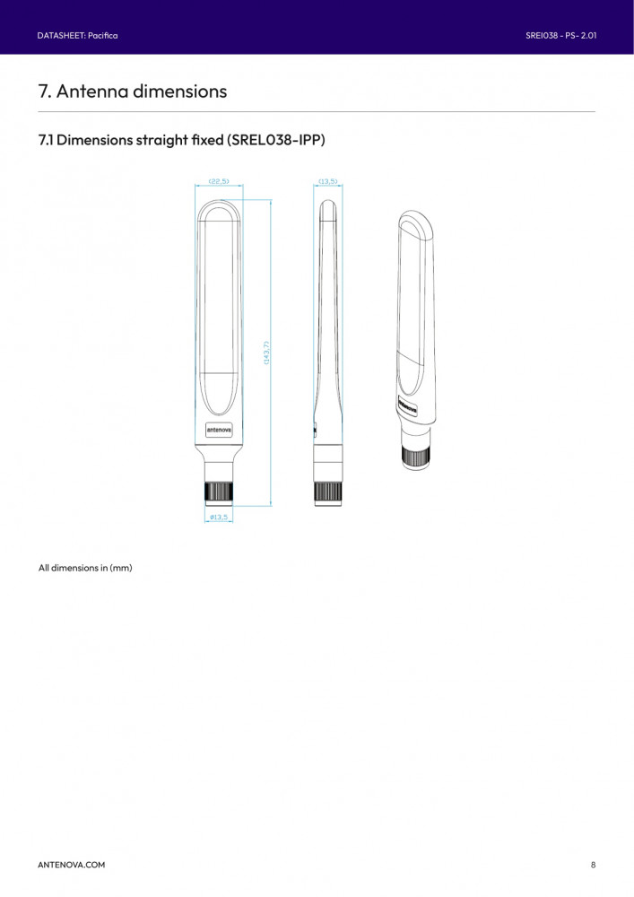 Pacifica datasheet page 8