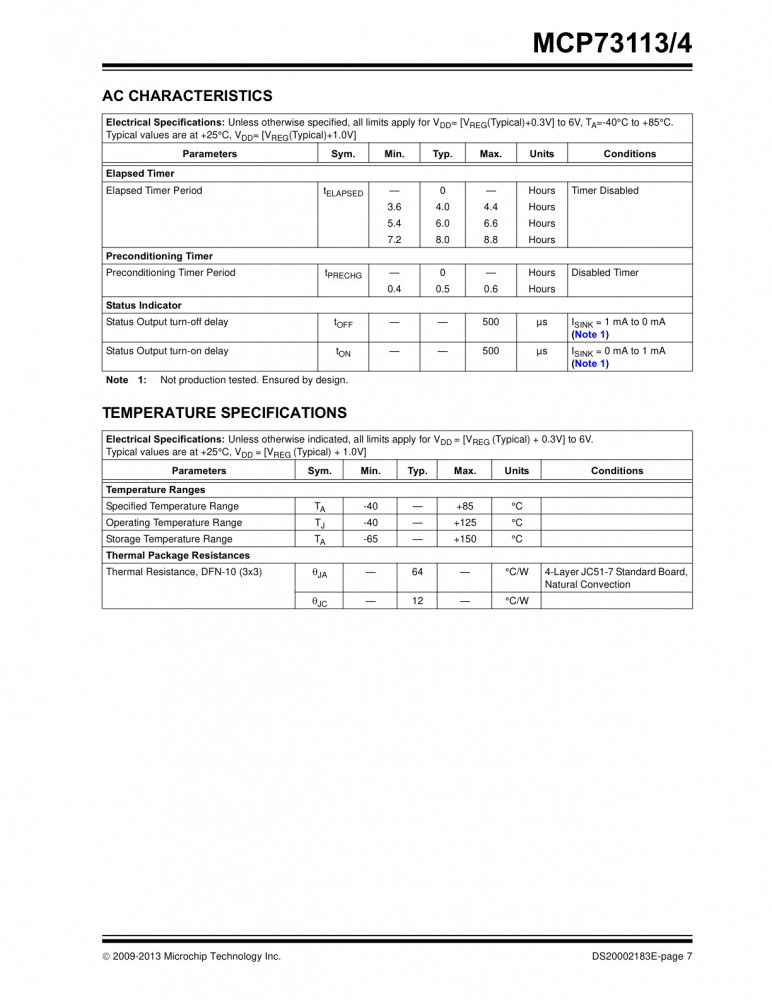 MCP73113-16SI/MF datasheet page 7