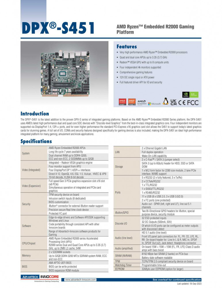 DPX-S451 technical documentation page 1