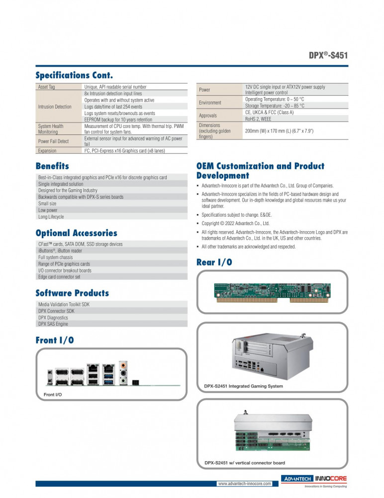 DPX-S451 technical documentation page 2