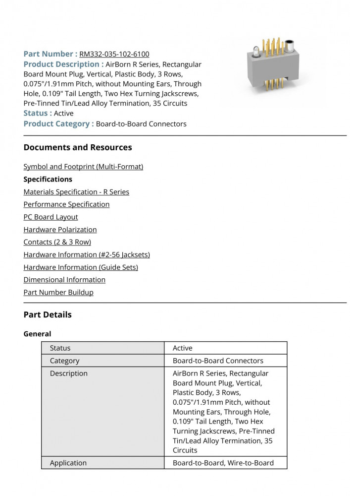 RM332-035-102-6100 technical document page 1