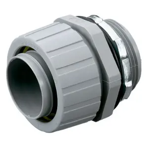 Kellems Wire Management, Liquidtight System, PolyTuff® Straight Male Liquid Tight Connector, 1 1/4