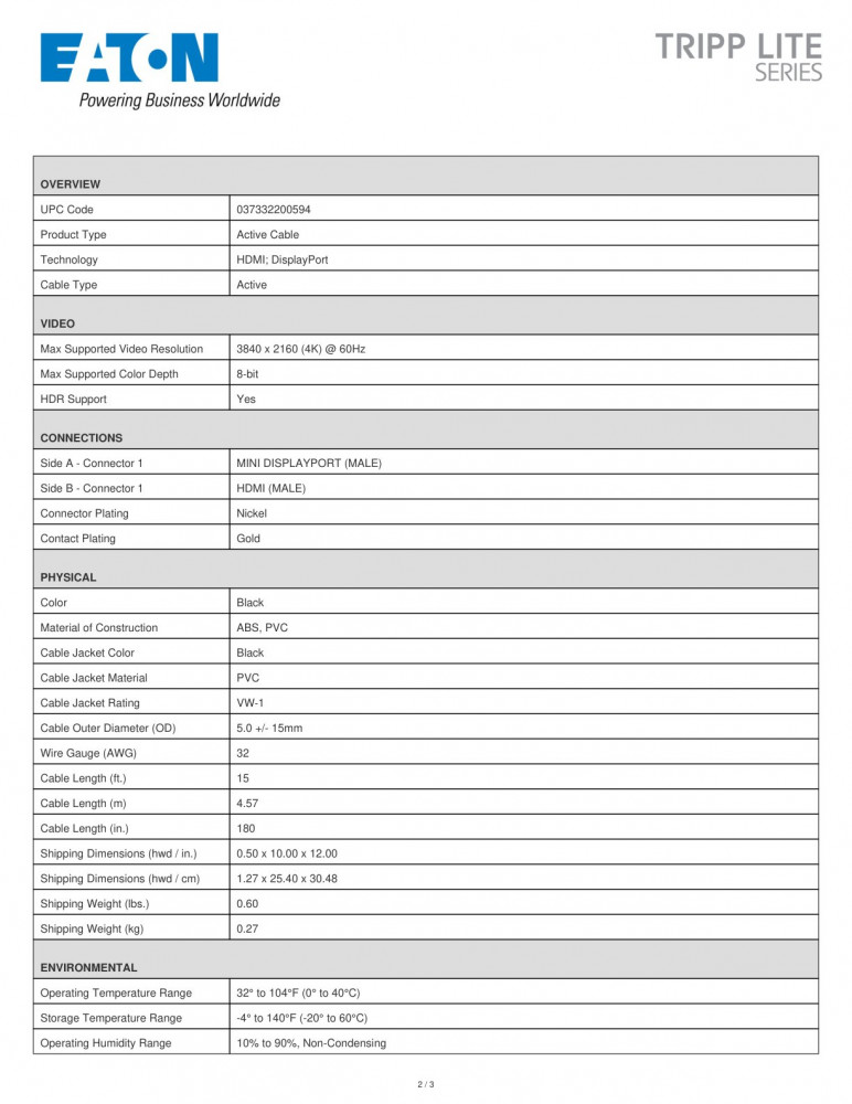 P586-015-HD-V2A technical document page 2