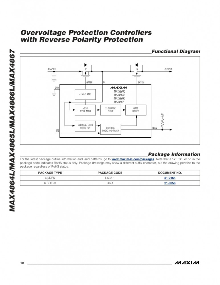 MAX4866L datasheet page 10
