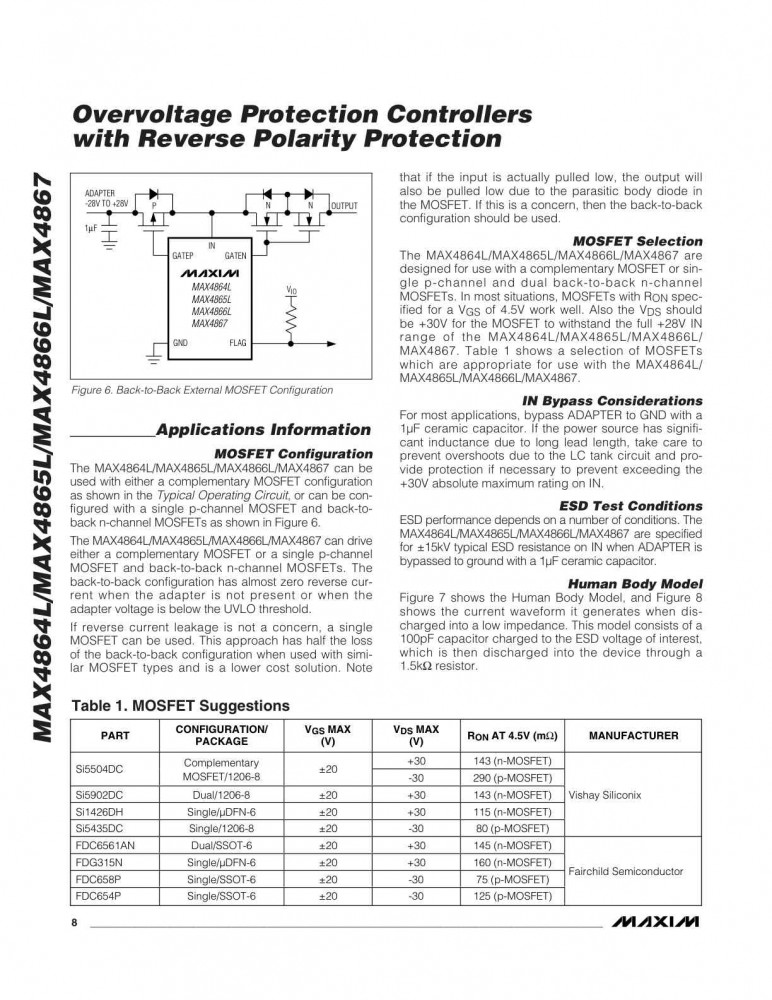 MAX4866L datasheet page 8